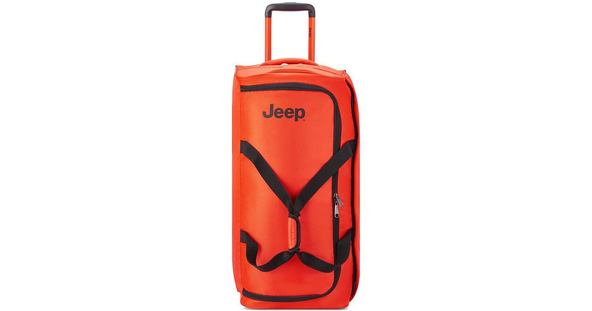 Jeep Js009d Medium Rolling Duffel Bag in Red | Lyst
