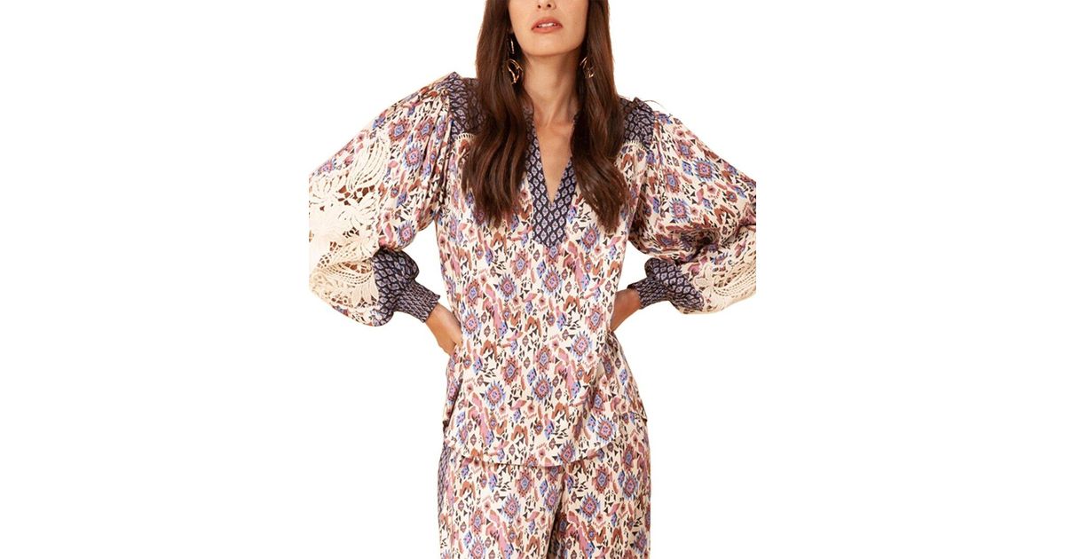 Hale Bob Twill Top in Red | Lyst