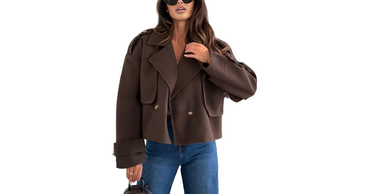 Kayla Paris Coat in Brown | Lyst UK