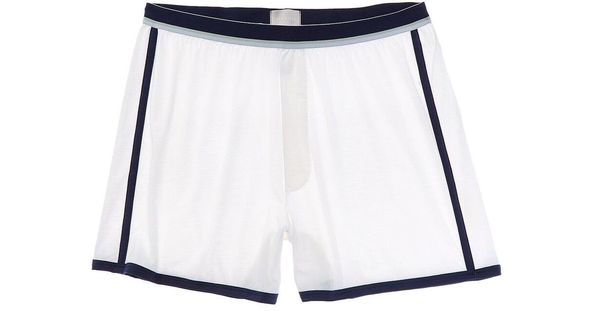 Hanro Boxer in White for Men | Lyst UK