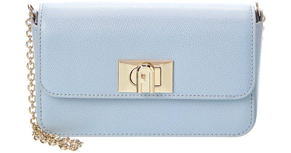 Furla 1927 Leather Mini Bag in Blue | Lyst UK