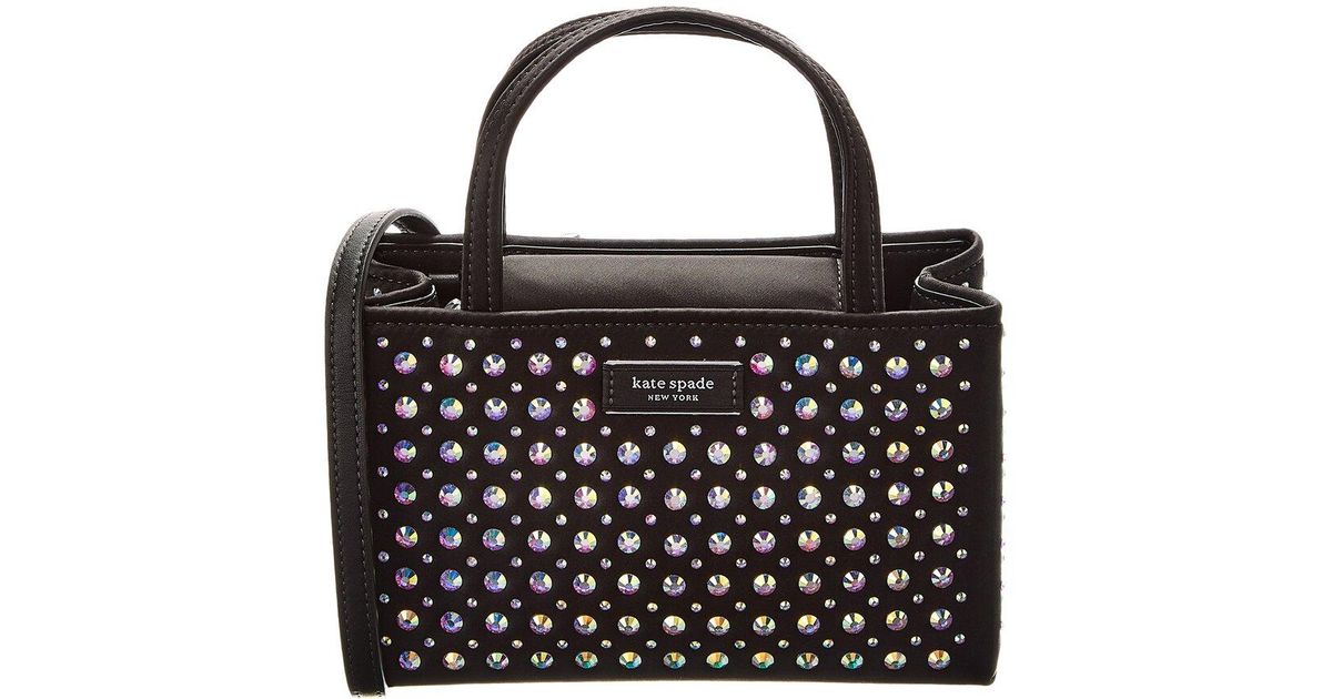 Kate Spade Sam Icon Mini Leather Tote in Black | Lyst