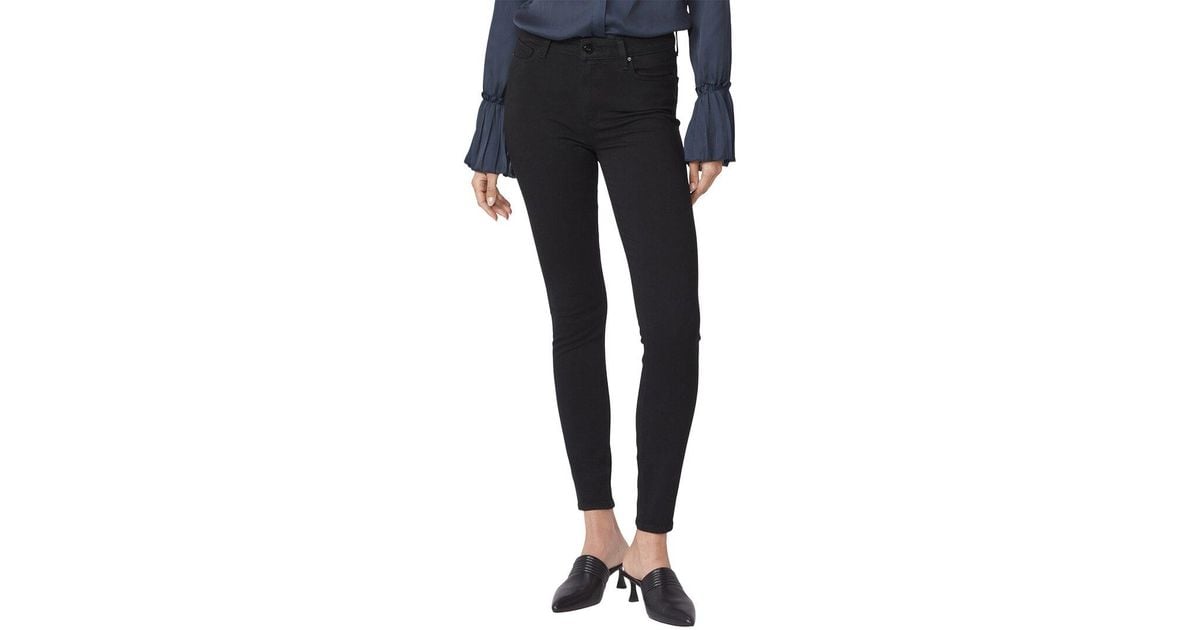 PAIGE High Rise Muse High Rise Skinny Jean in Black | Lyst UK