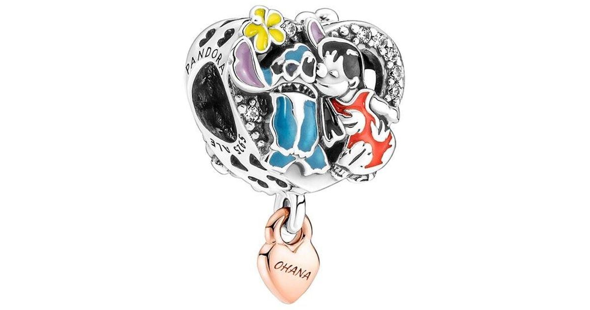 PANDORA Disney X Cz Charm in White | Lyst UK