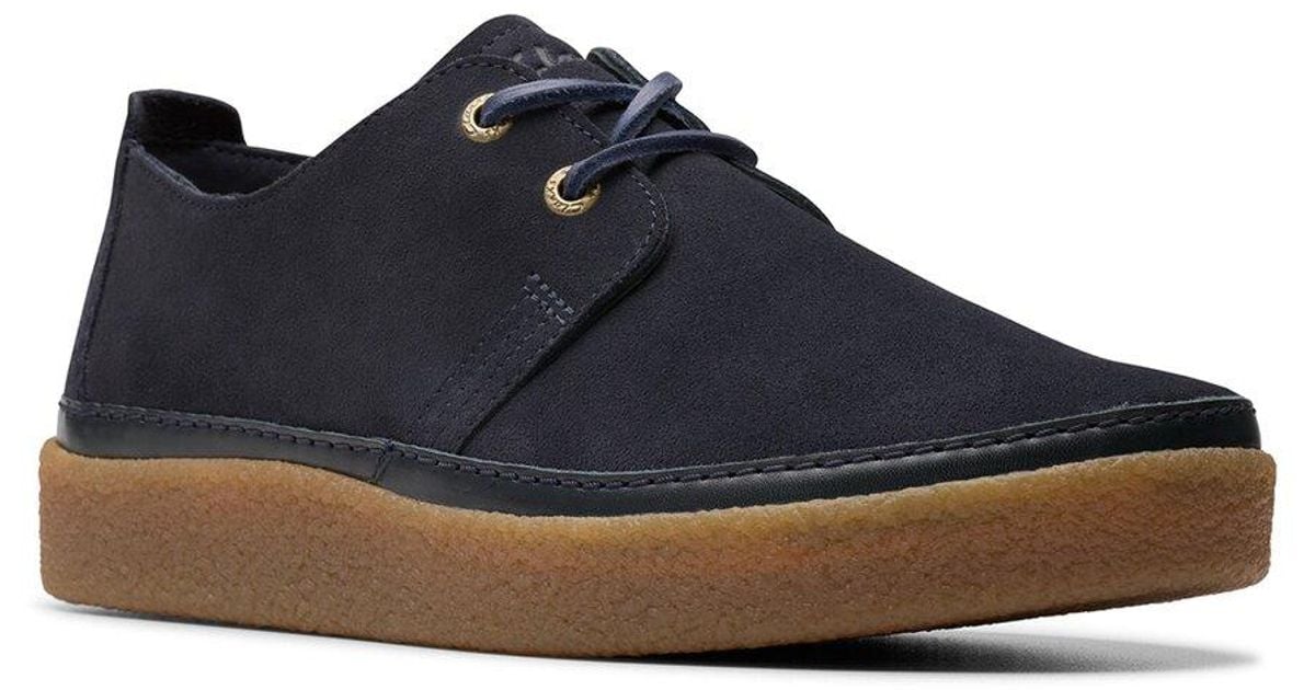 Clarks Clarkwood Low Suede Shoe in Blue for Men | Lyst