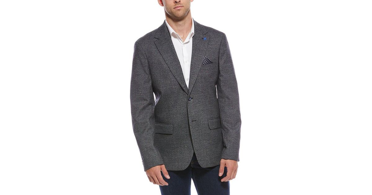 Report Collection Glen Woven Sport Coat in Grey for Men | Lyst UK