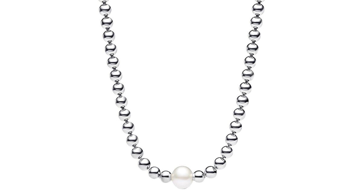 PANDORA Timeless Necklace in Metallic | Lyst UK