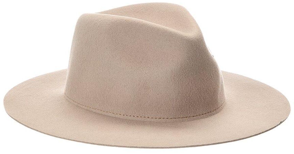 Rag & Bone City Felt Wool Hat in Natural | Lyst UK