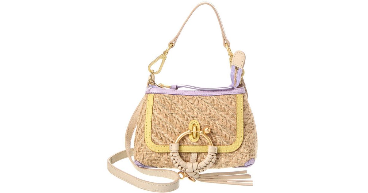 See By Chloé Joan Mini Jute Crossbody in Metallic | Lyst