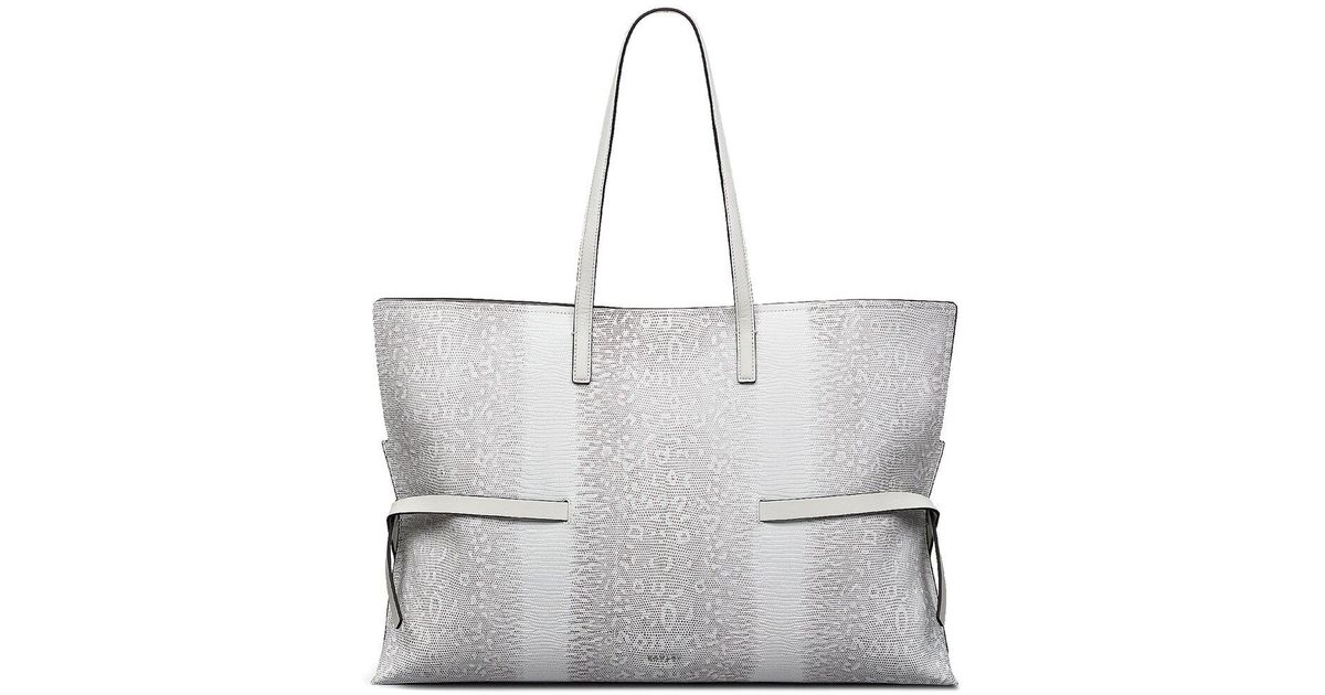 Radley Radley Large Open Top Leather Shoulder Bag in Gray | Lyst