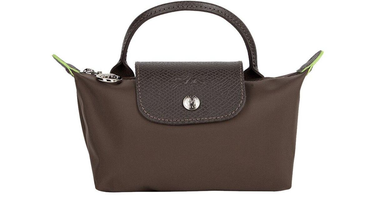 Longchamp Le Pliage Mini Bag in Brown | Lyst