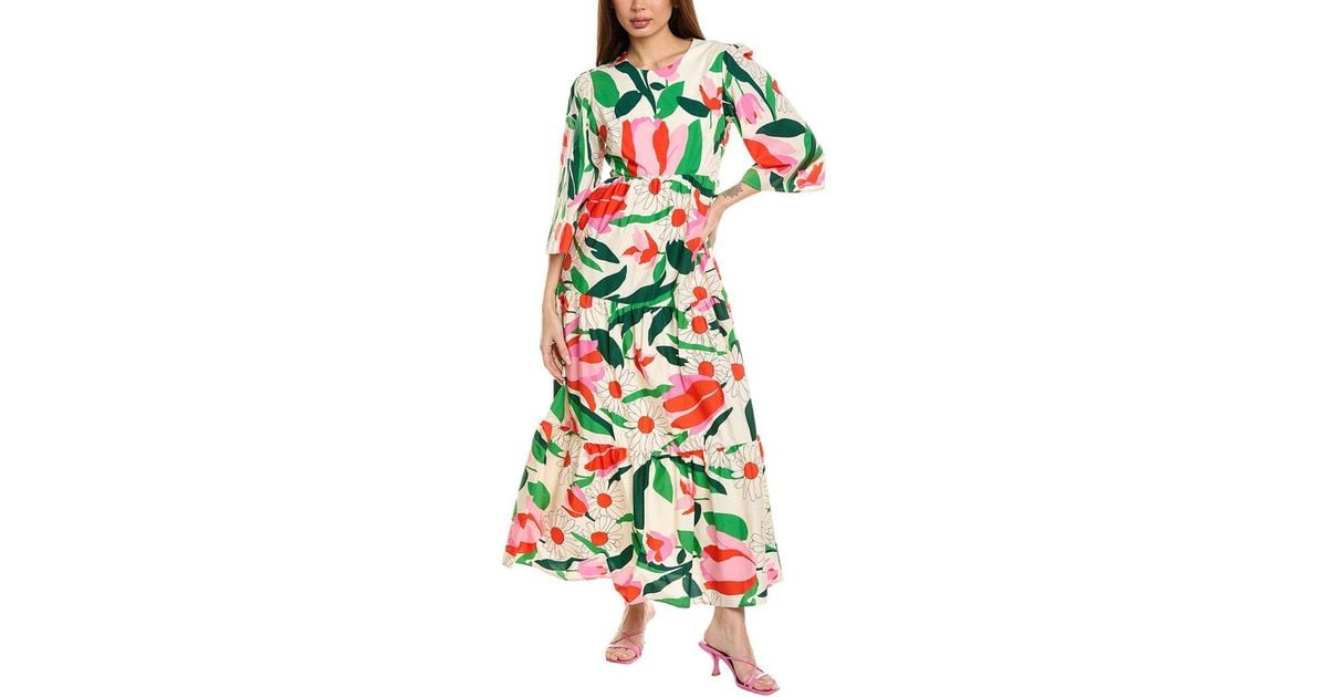 FLORA BEA NYC Jimmi Maxi Dress in White | Lyst