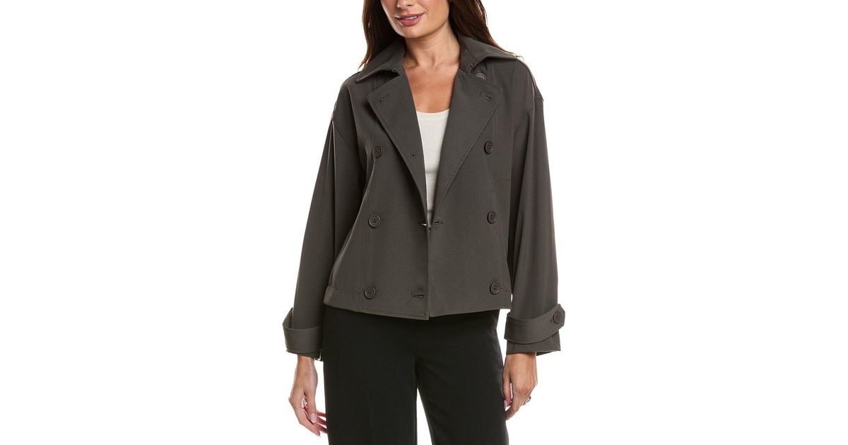 Max Studio Soft Twill Jacket in Black | Lyst UK