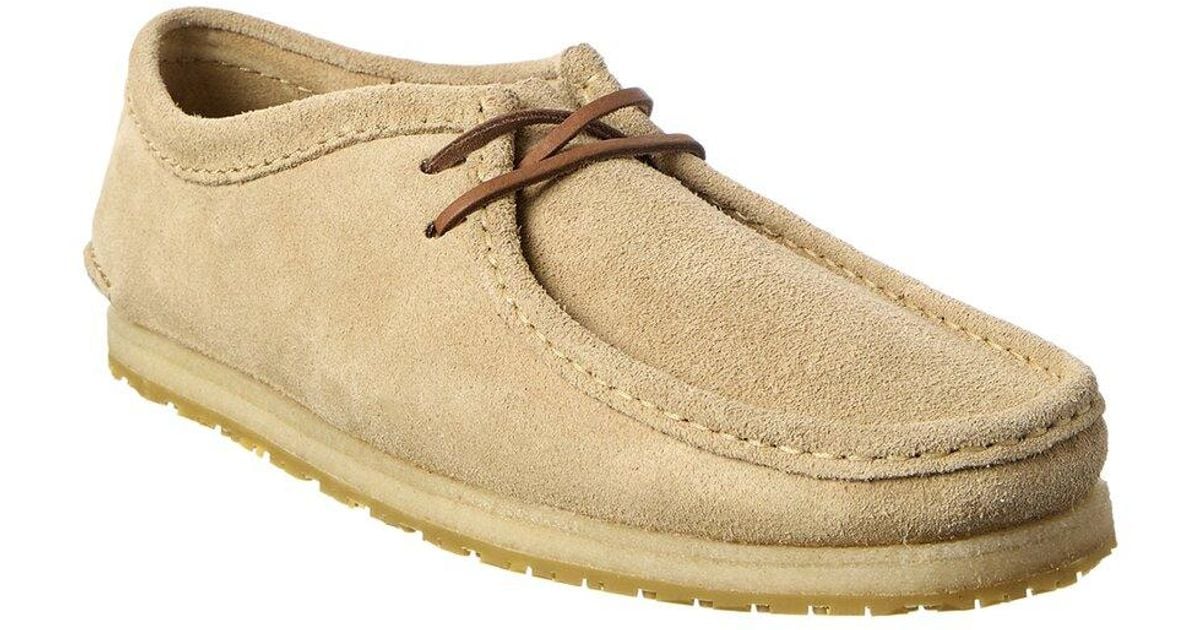 Clarks Godney Lace Suede Moccasin in White for Men | Lyst