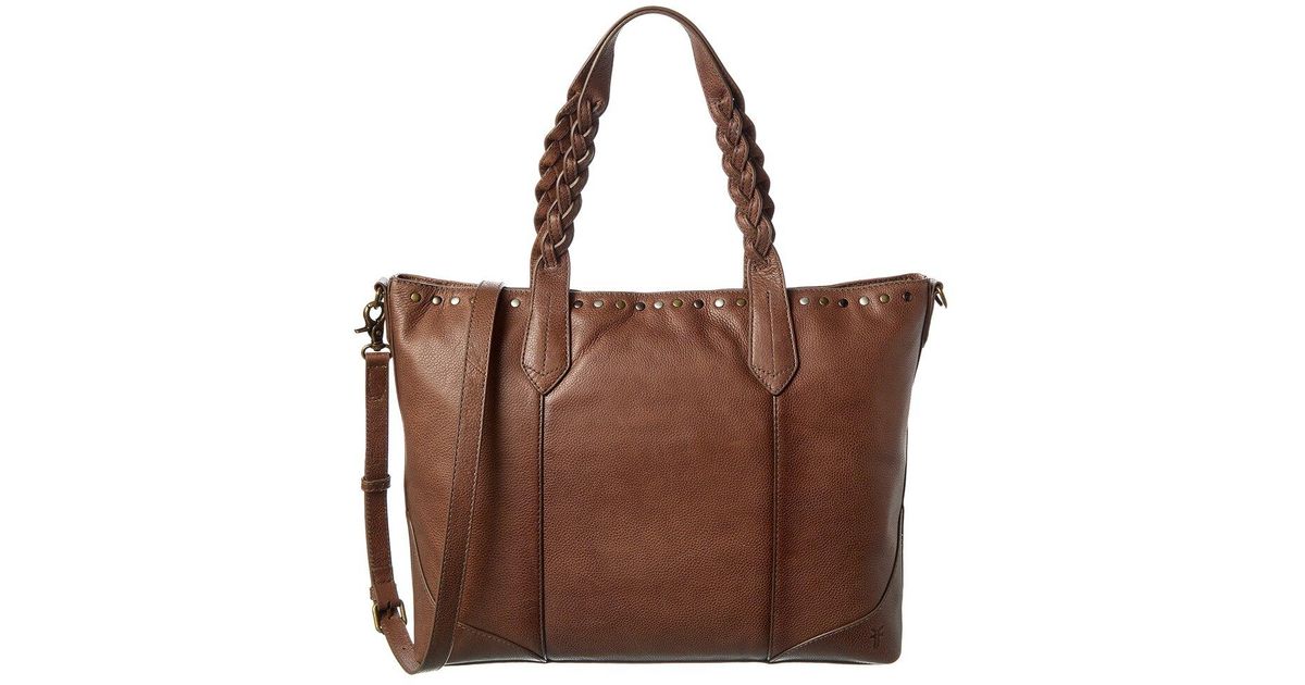 Frye Soraya Leather Tote in Brown | Lyst