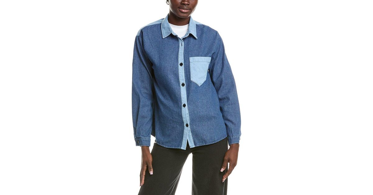 ANNA KAY Stonnia Shirt in Blue | Lyst UK