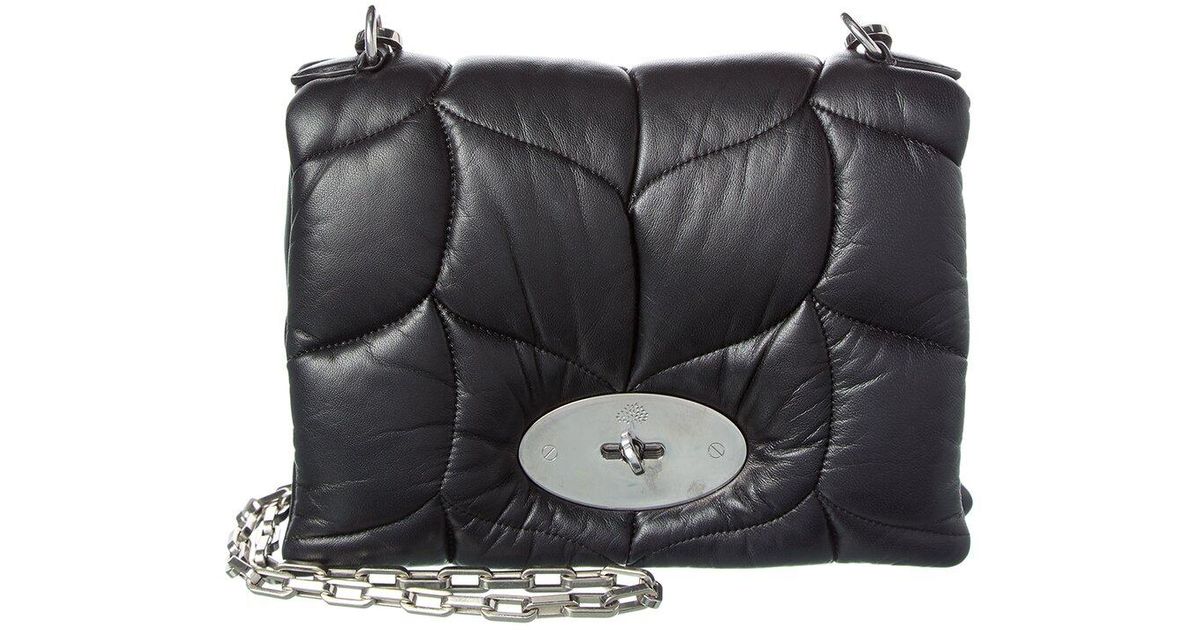 Mulberry Little Softie Leather Shoulder Bag in Black | Lyst