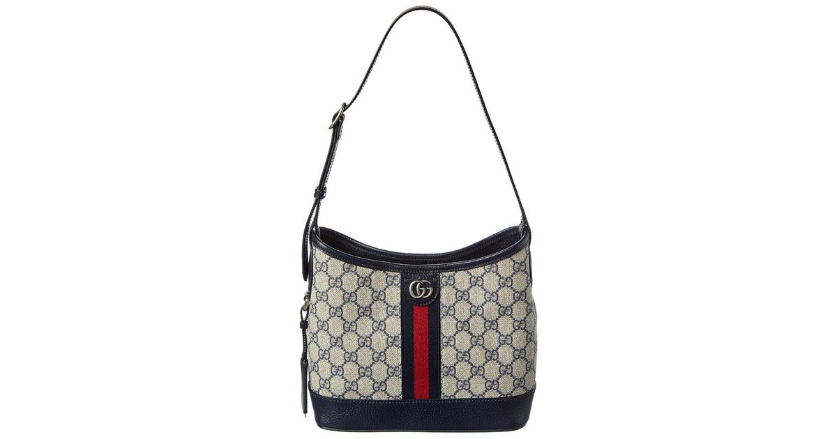 Gucci Ophidia Gg Small Gg Supreme Canvas & Leather Shoulder Bag in ...