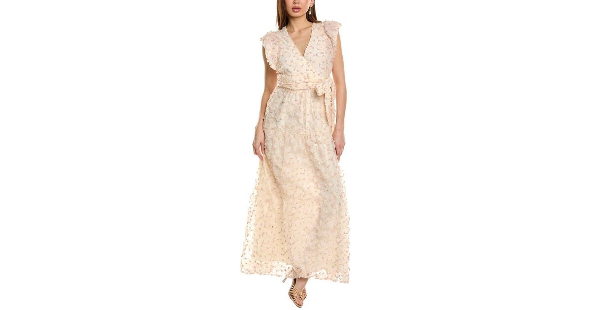 FLORA BEA NYC Porsha Maxi Dress in Natural | Lyst Canada