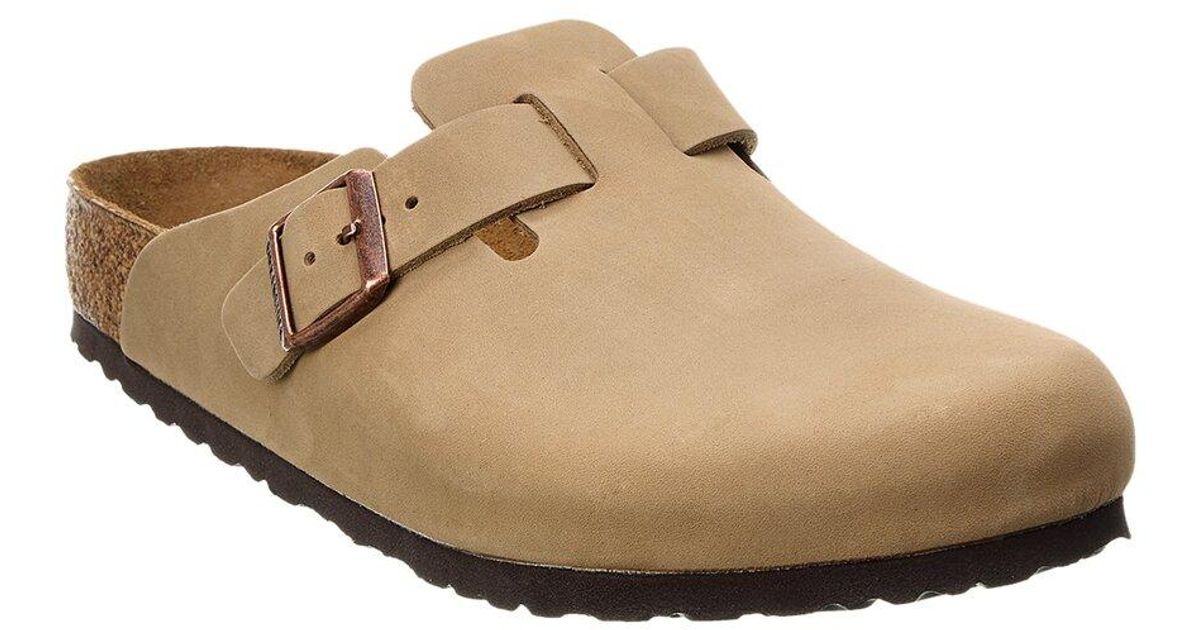 Birkenstock Boston Oiled Leather Clog in Brown for Men | Lyst