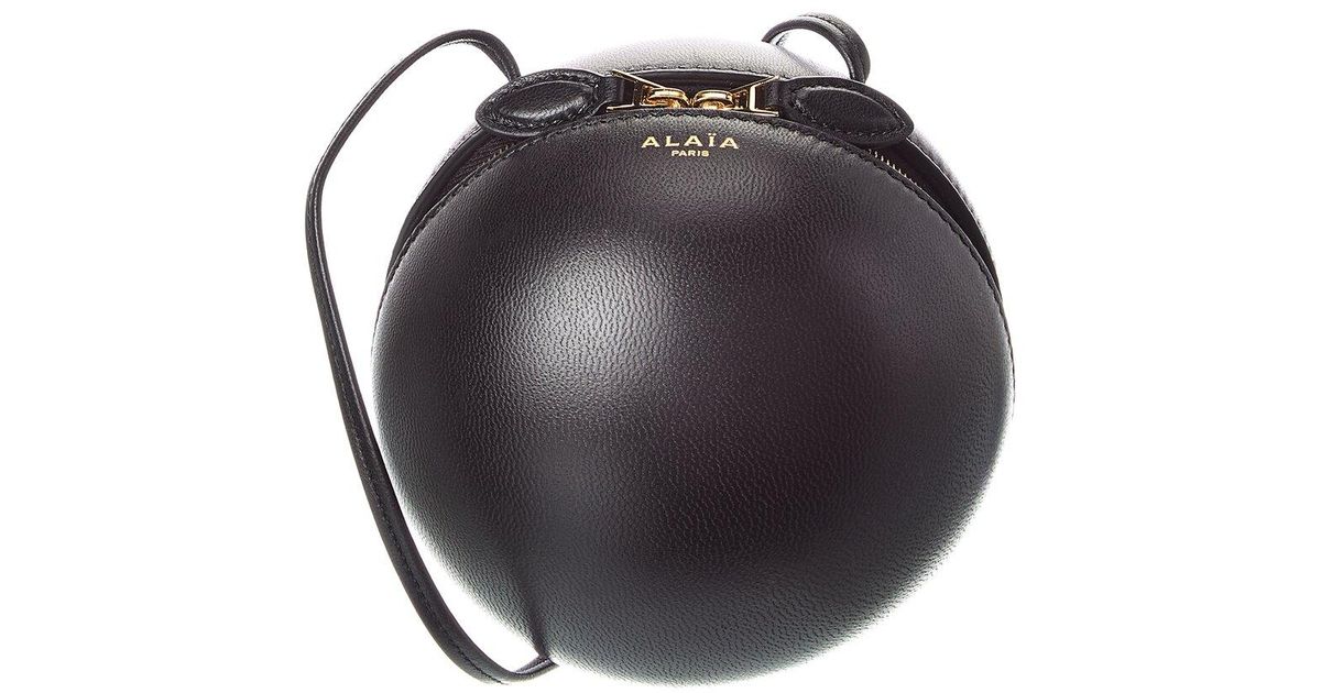 Alaïa Alaïa Sphere Leather Shoulder Bag in Black | Lyst