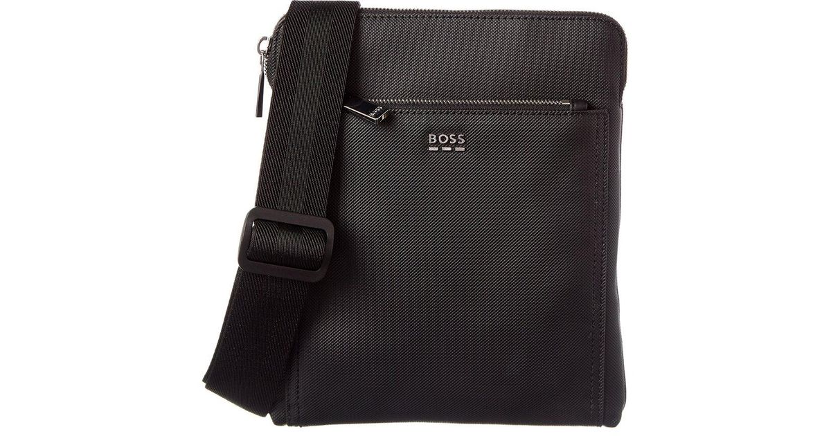 BOSS Jinko Envelope Reporter Bag in Black for Men | Lyst