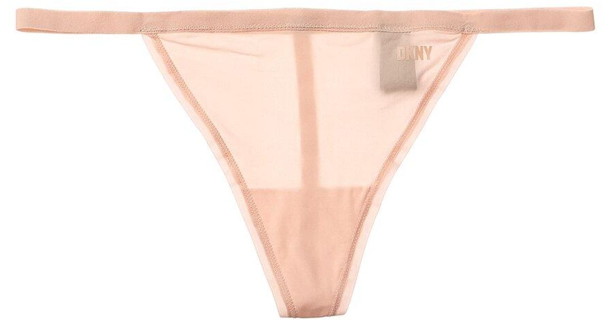 DKNY Active Comfort String Thong in Natural | Lyst UK