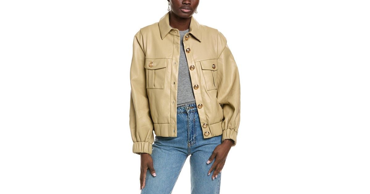 Endless Rose Shank Button Jacket in Natural | Lyst UK