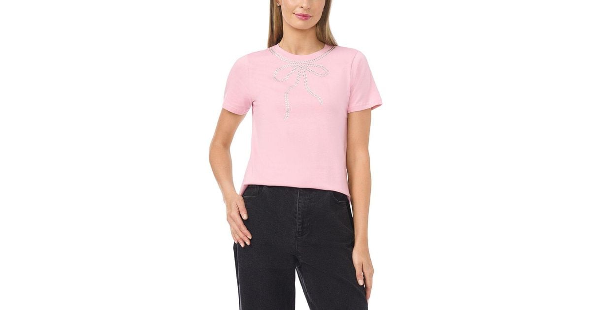 Cece T-Shirt in Red | Lyst UK