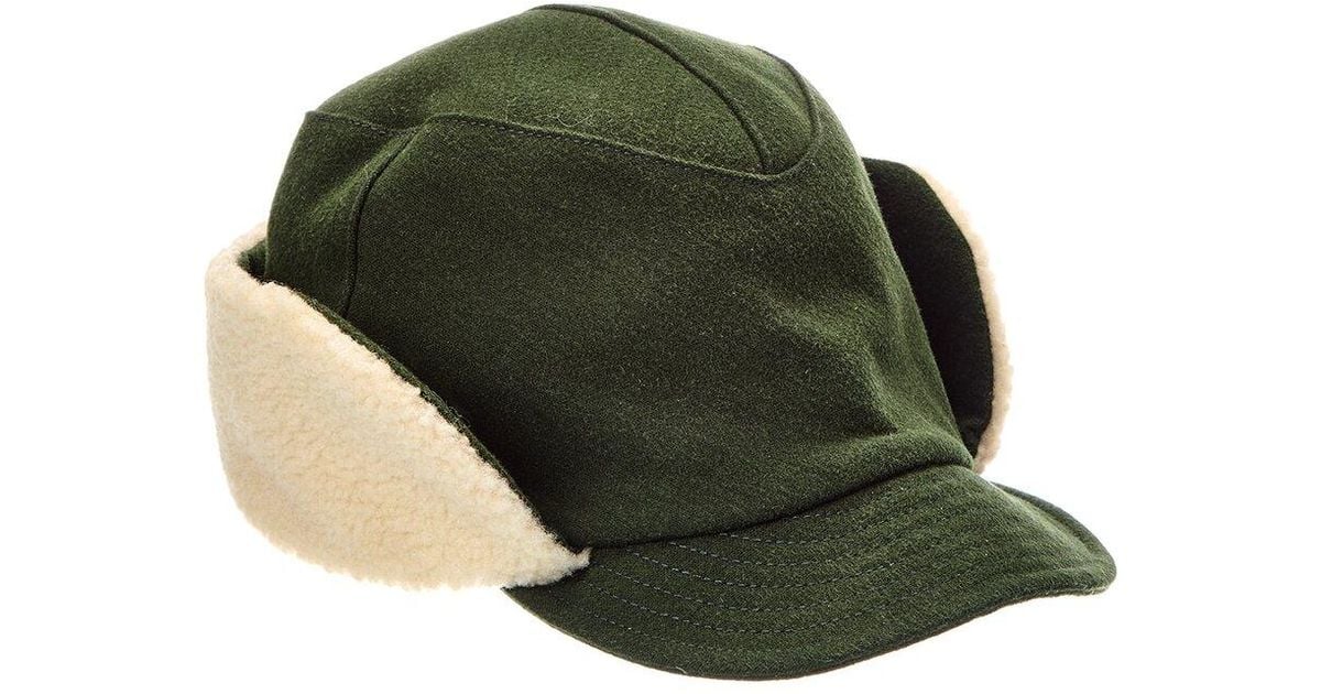 Todd Snyder Cableami Double Heavy Boa Cap in Green for Men | Lyst UK