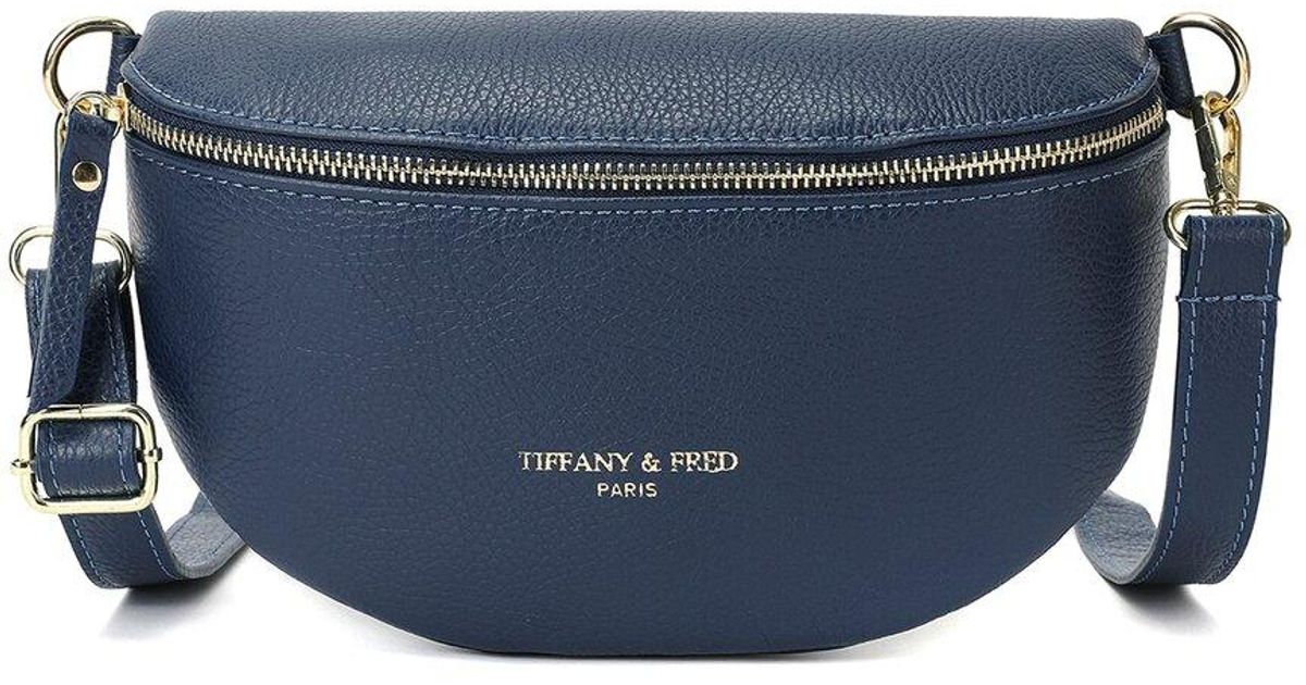 Tiffany & Fred Paris Soft Leather Fanny-pack in Blue | Lyst