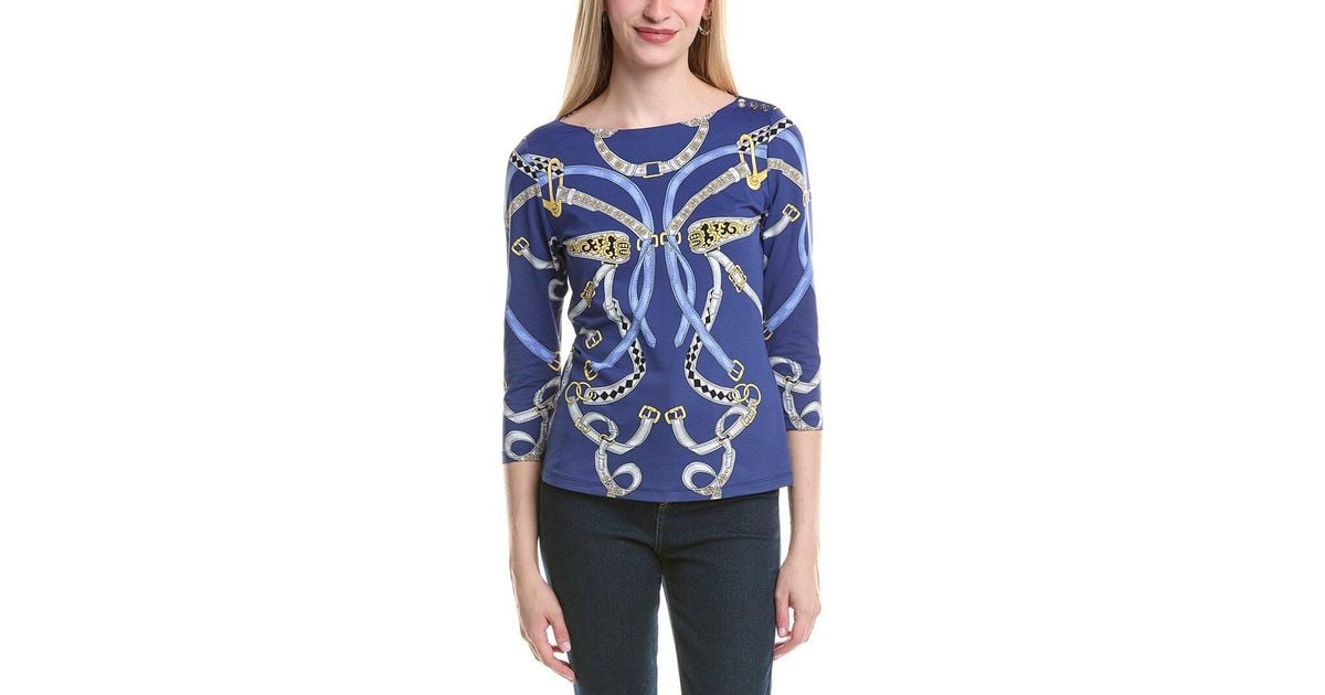 J.McLaughlin Wavesong Top in Blue | Lyst UK