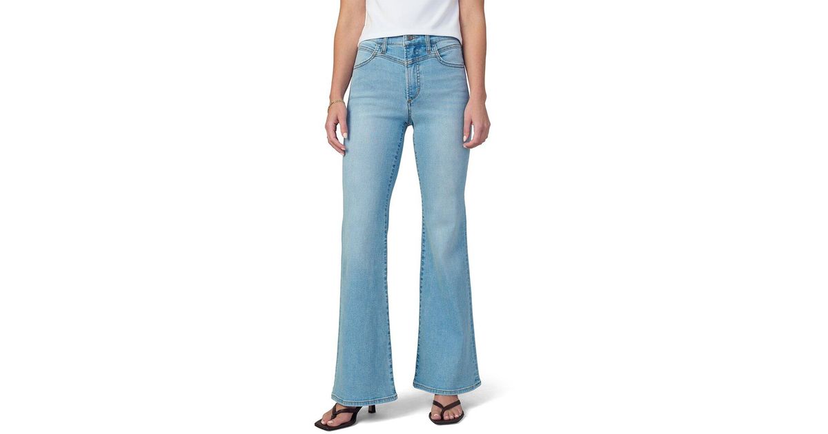 Joe's Jeans High-Rise Petite Flare Jean With Yoke in Blue | Lyst