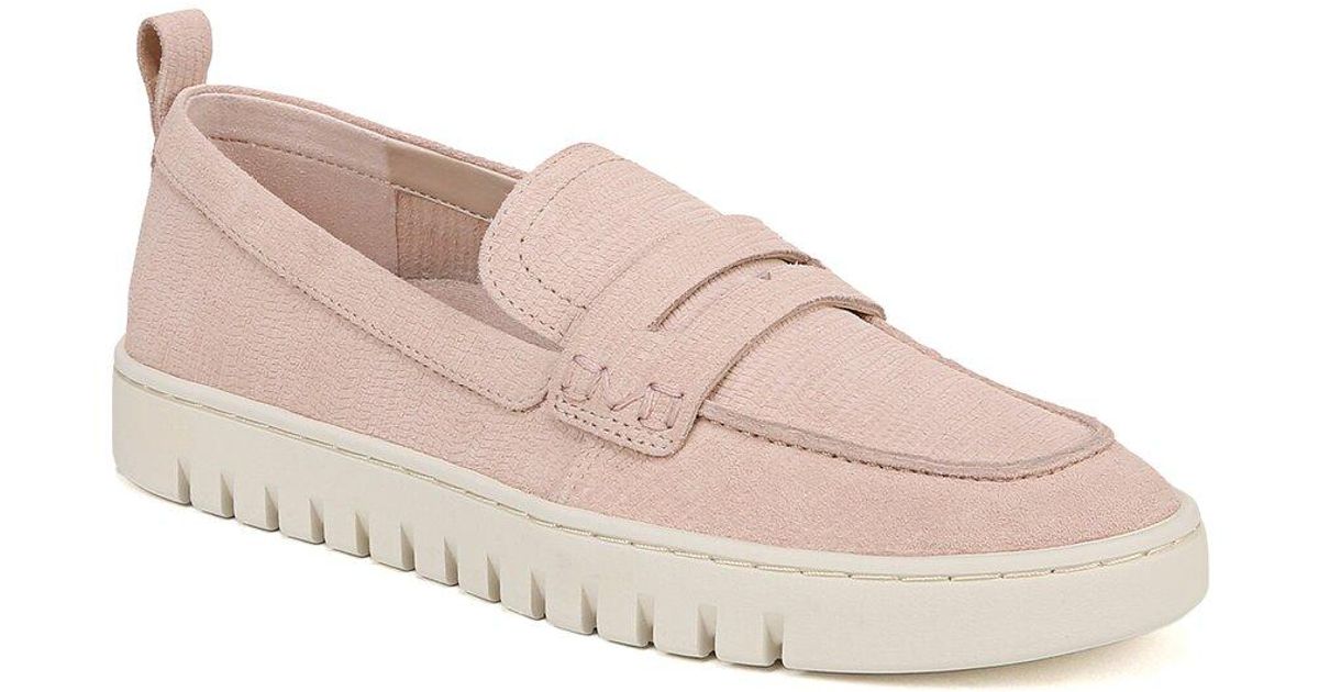 Vionic Uptown Suede Loafer in Pink | Lyst