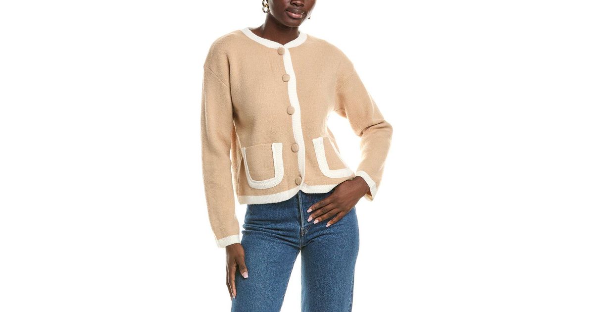 ANNA KAY Blanca Cashmere-Blend Cardigan in Blue | Lyst UK