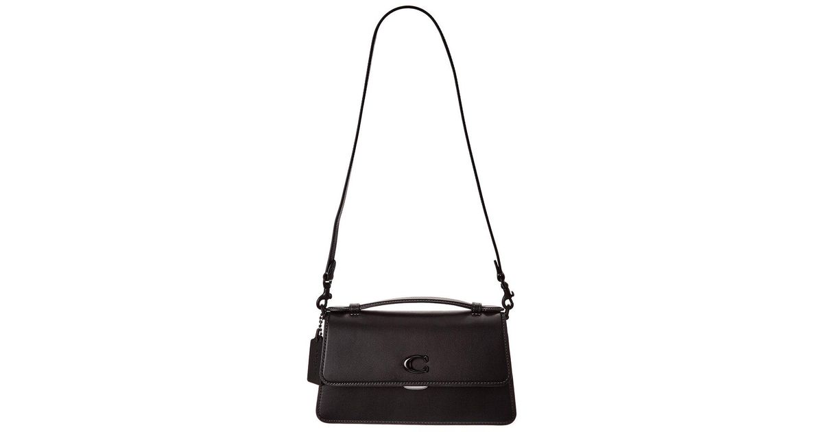 COACH Juno Leather Bag in Black | Lyst UK