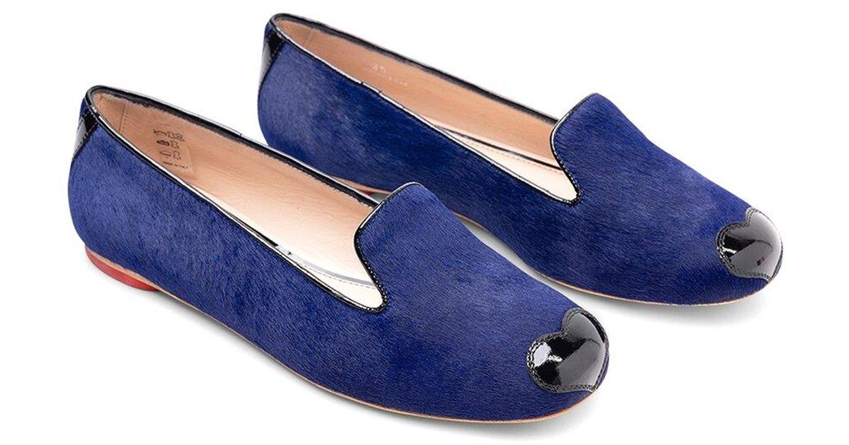 Hogan Heart-Detail Leather Pump in Blue | Lyst UK