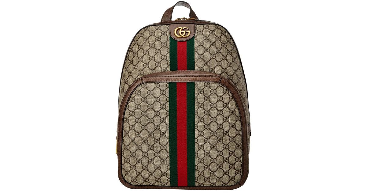 Gucci Ophidia gg Medium Backpack in Natural for Men | Lyst