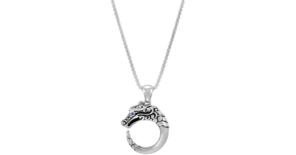 John Hardy Naga Sterling Silver Pendant Necklace in Metallic | Lyst John Hardy Naga Sterling Silver Pendant Necklace in Metallic | Lyst