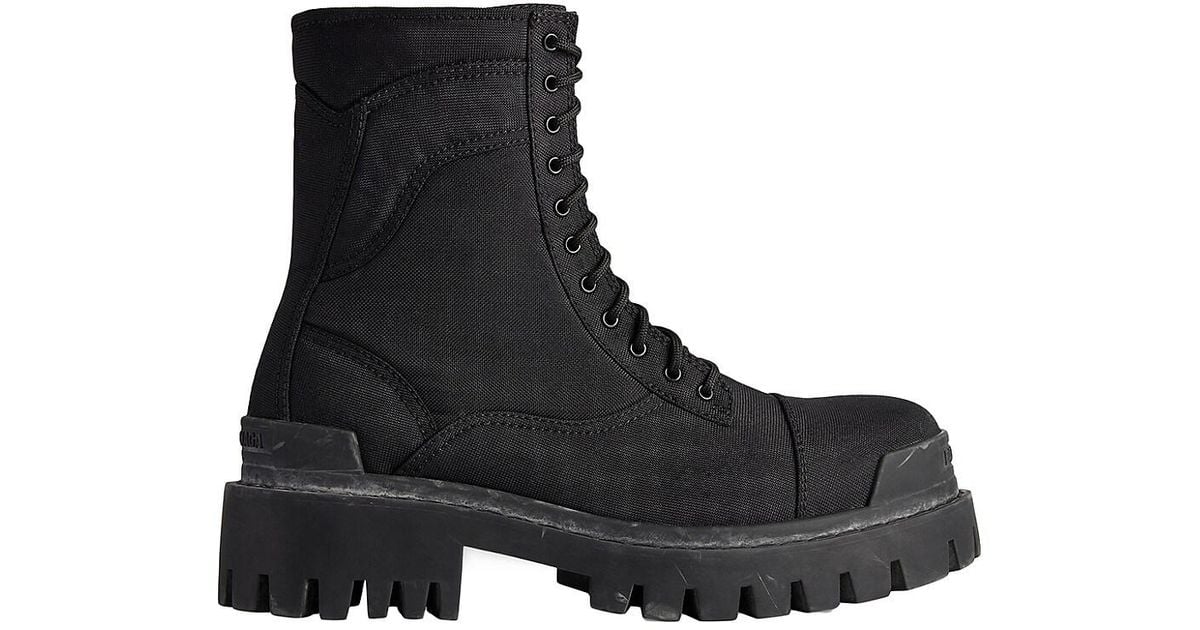 Balenciaga Combat Strike 20mm Boots in Black for Men | Lyst