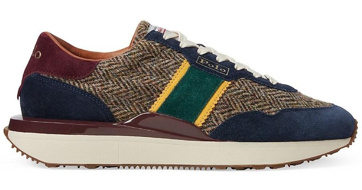 Polo Ralph Lauren Train 89 Suede, Leather & Wool Low-top Sneakers for ...
