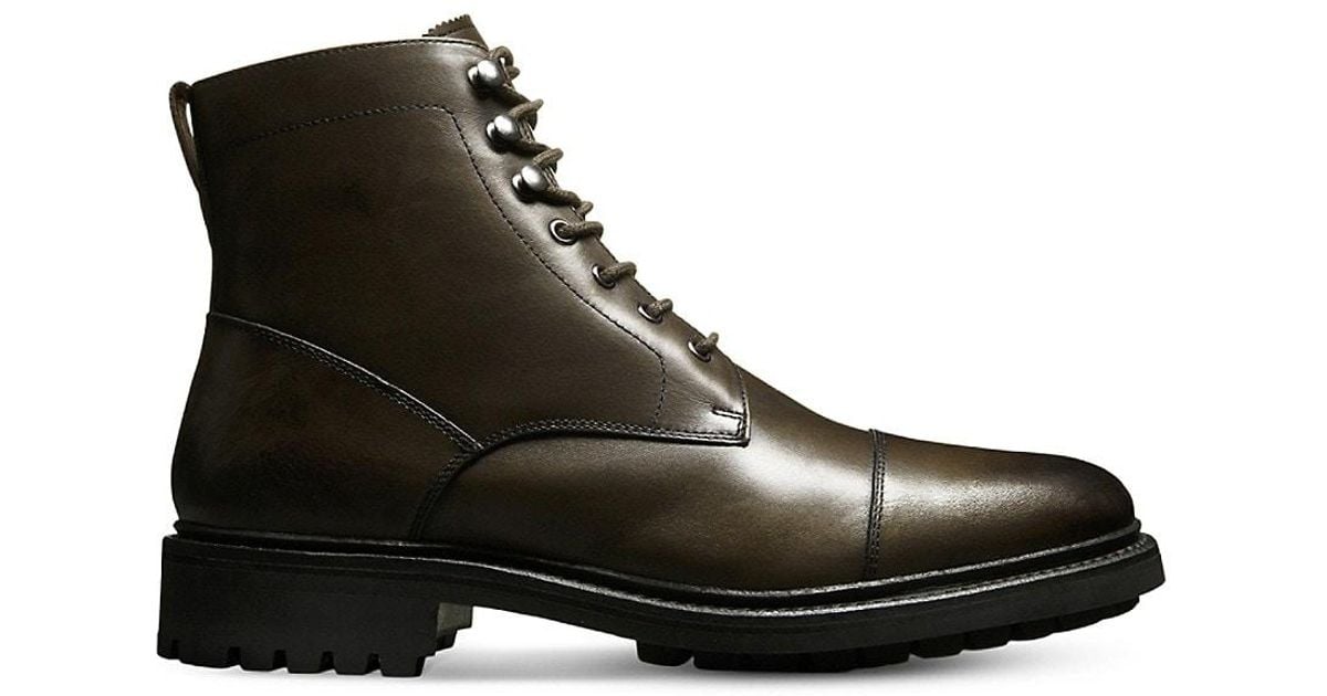 Allen Edmonds Briggs Leather Ankle Boots in Black for Men | Lyst