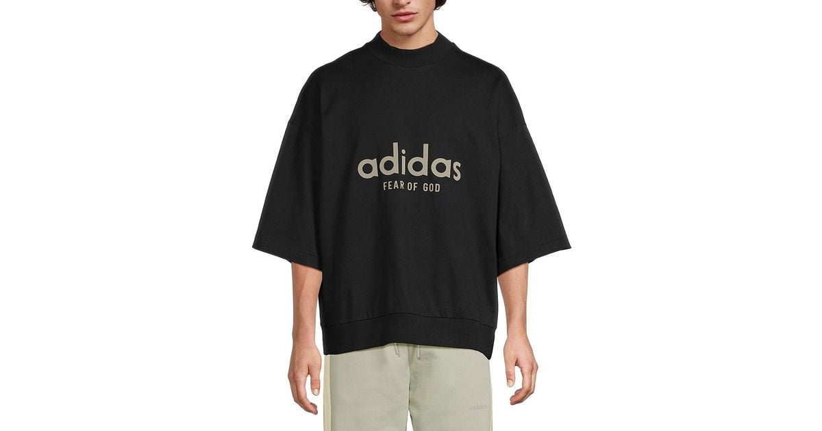 Fear Of God Adidas X Fog Athletics Logo Oversized T-Shirt in Black for ...