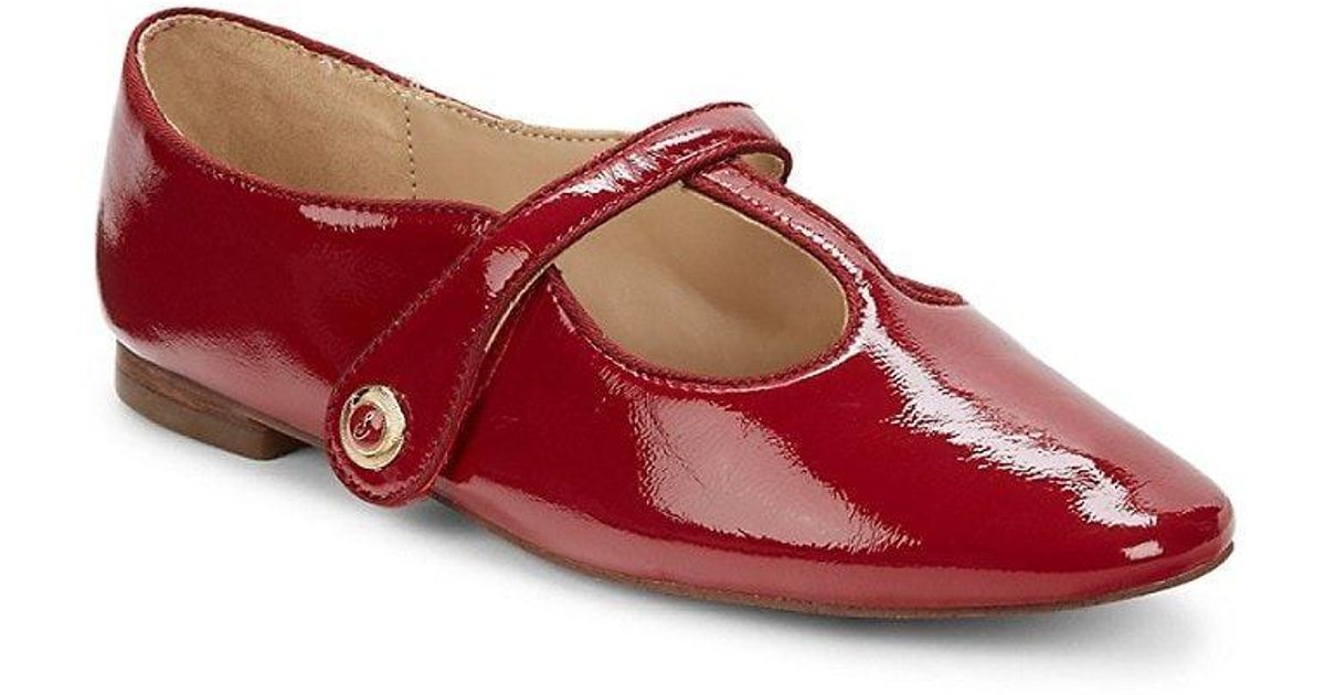 Sam Edelman Girl's Melody Square Toe Mary Jane in Red | Lyst