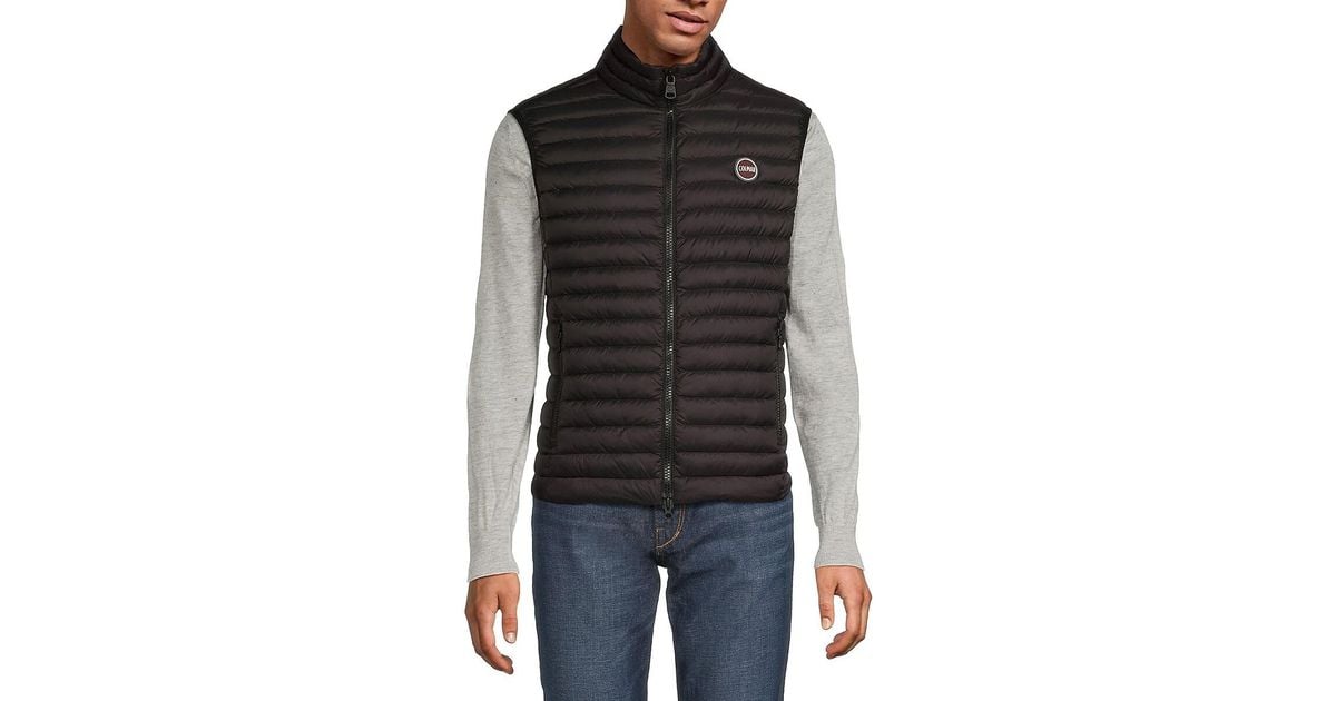 Colmar Repunk Quilted Down Vest in Black for Men | Lyst