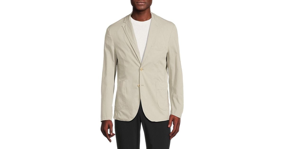 C-LAB NYC Chip Stretch-Tailored Fit Soft Shoulder Blazer in Natural for ...