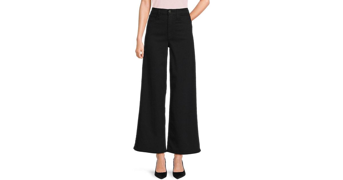 Rag & Bone Serena Wide Leg Jeans in Black | Lyst