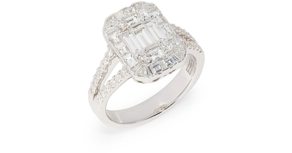 Effy Hematian 18K & 1.58 Tcw Diamond Ring in White | Lyst