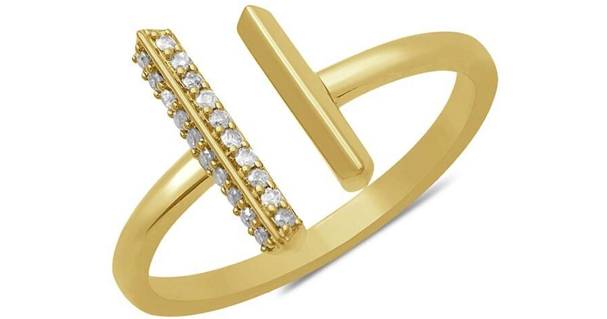 Verifine Demi Fine Aria 18k Goldplated Sterling Silver & 0.1 Tcw Diamond Ring in Metallic | Lyst