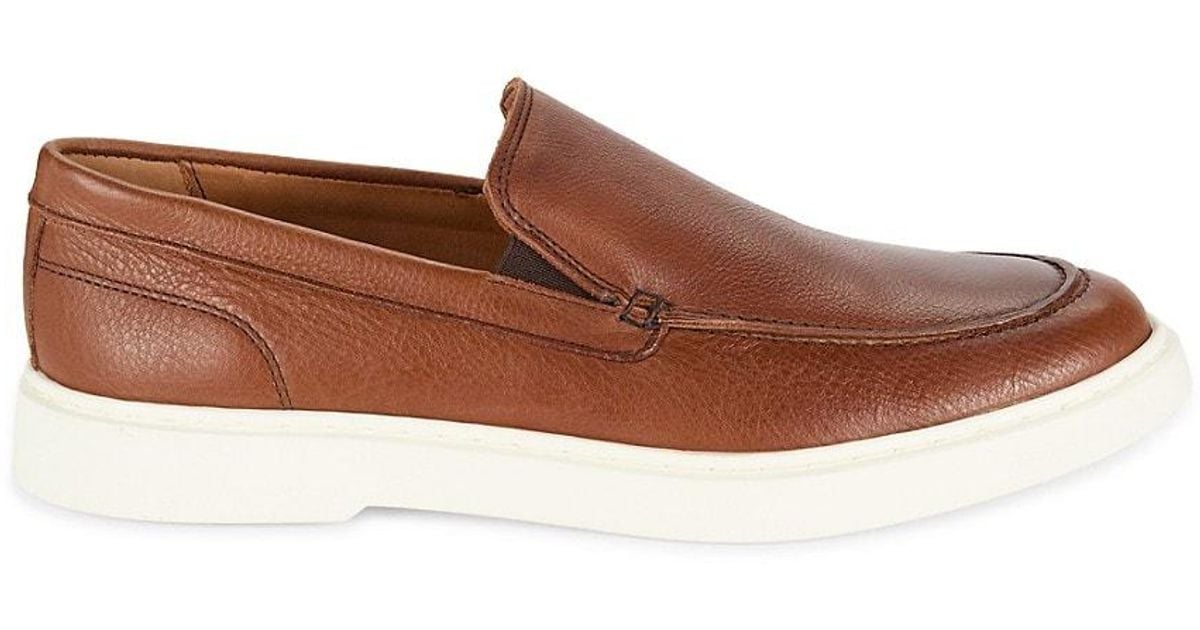 Allen Edmonds Hayes Leather Loafers in Brown for Men | Lyst